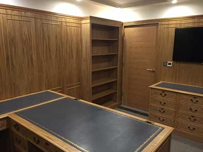 Fitted Home Study and Wood Panelling in Hampshire, UK